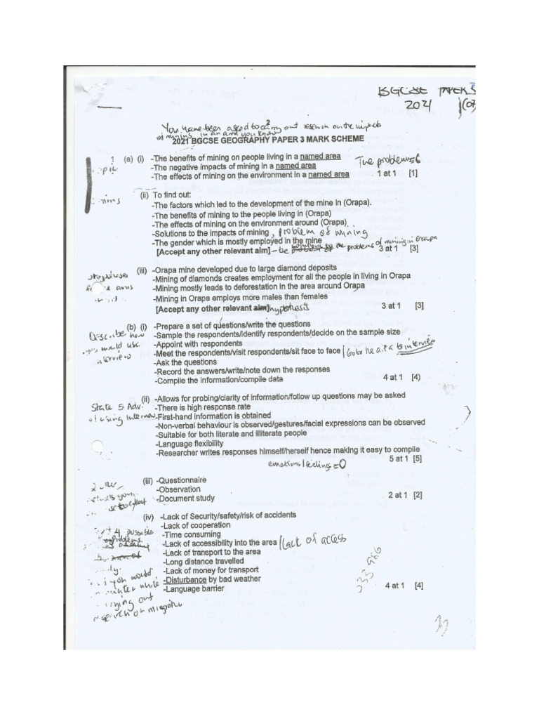 2021 Bgcse Paper 3 | PDF