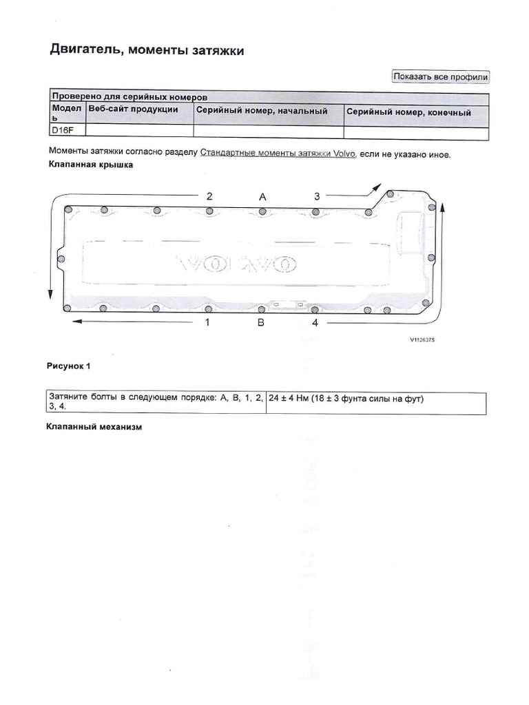 моменты затяжки d16 | PDF
