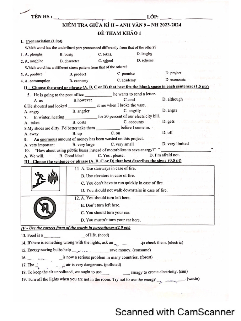 5 Đề Gk Gia Han q8 | PDF