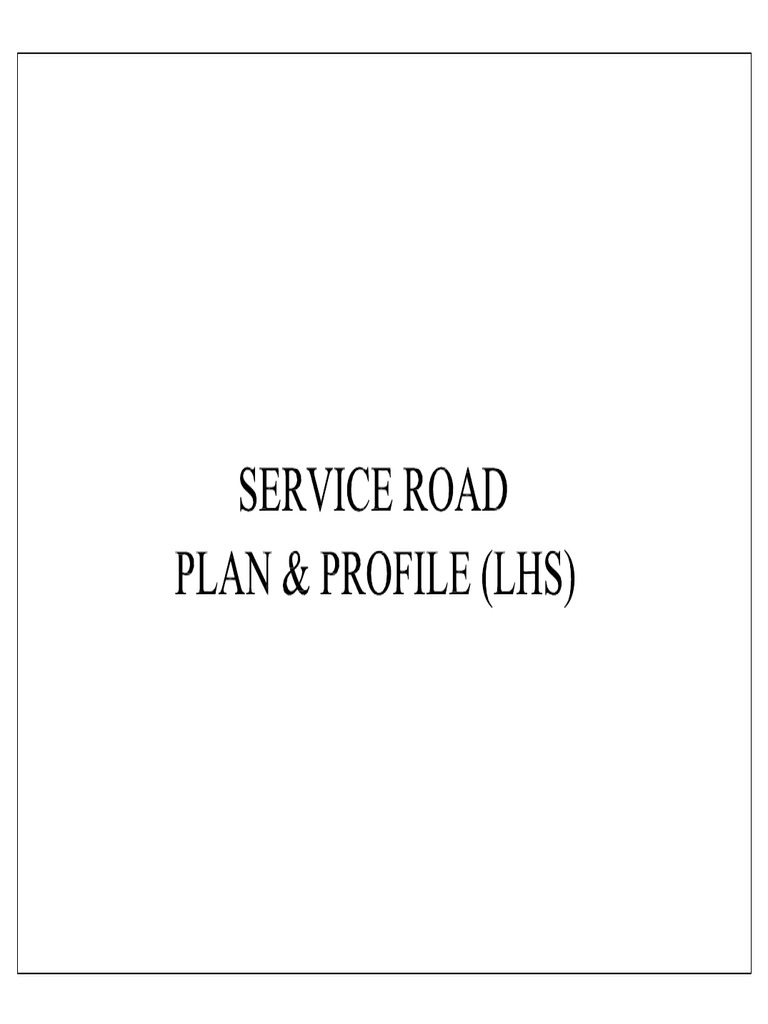 P&P Service Road 27+700 To 29+500 Both Side | PDF