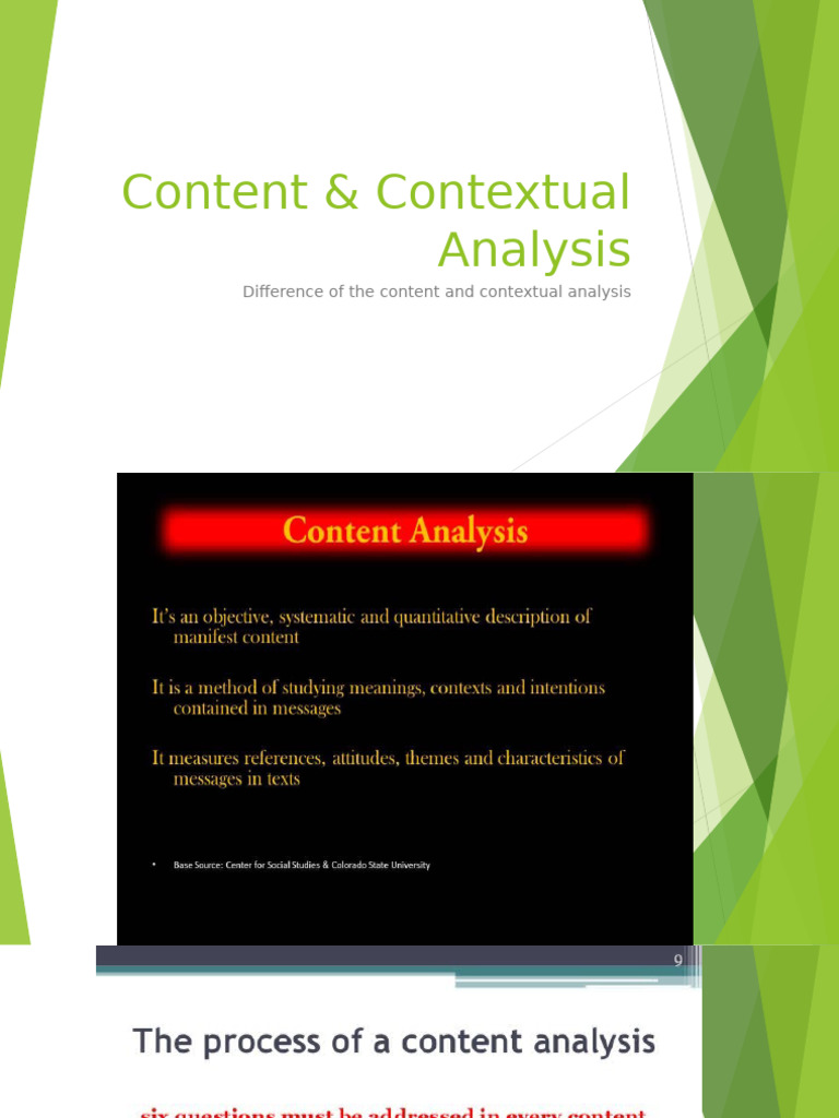 Content - Contextual Analysis | PDF