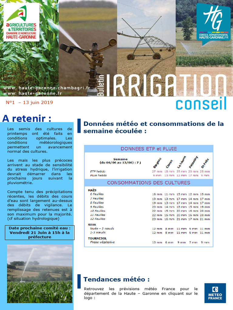 Bulletin Irrigation 1 | PDF