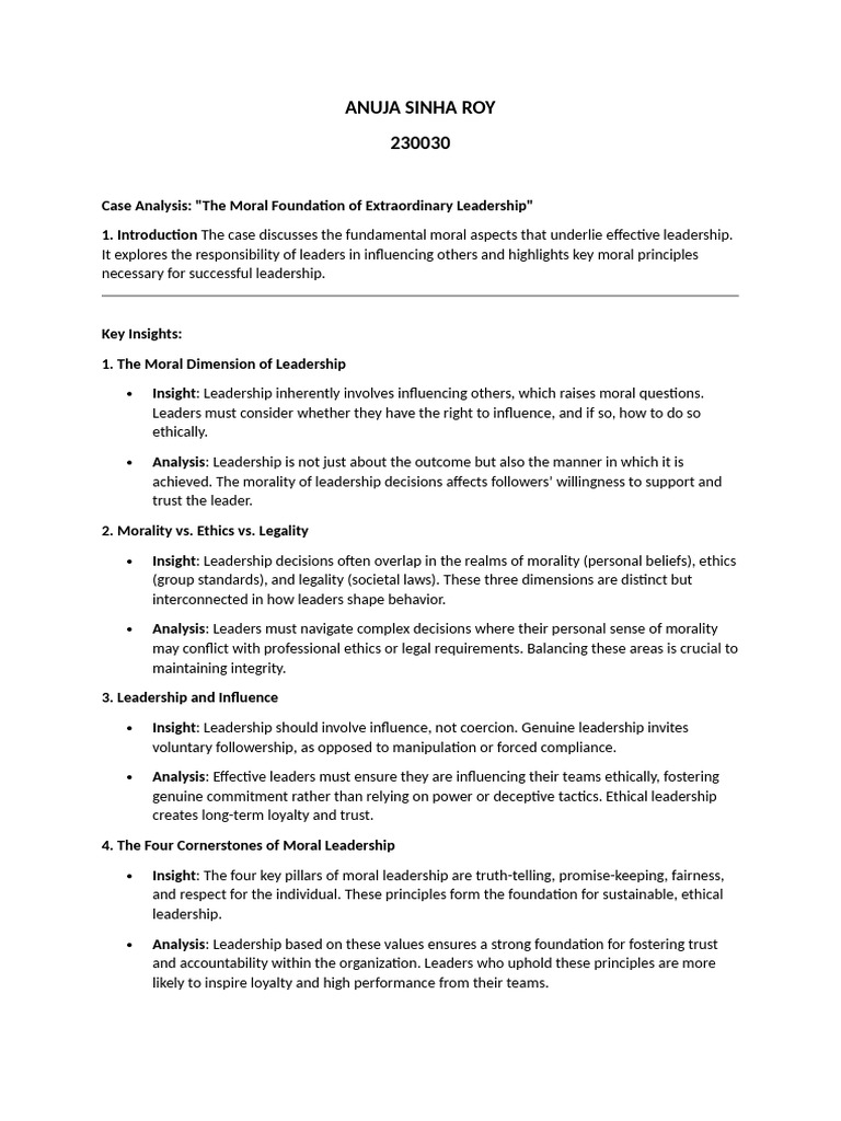 Anuja Sinha Roy - Moral Foundation | PDF