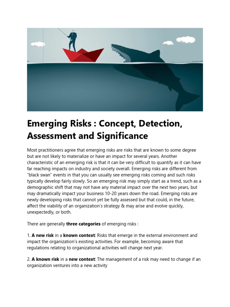 Emerging Risks Concept | PDF