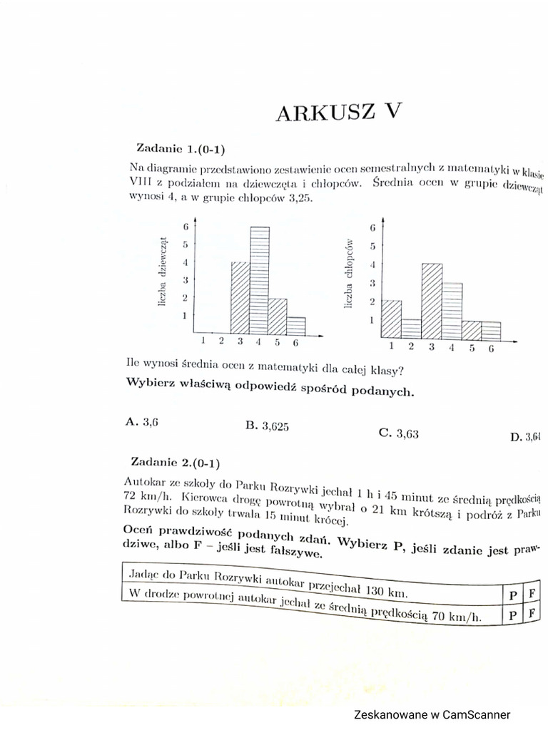 Arkusz 5 | PDF