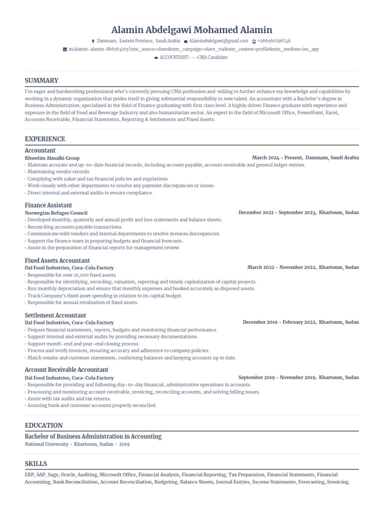 Alamin - CV (1) | PDF