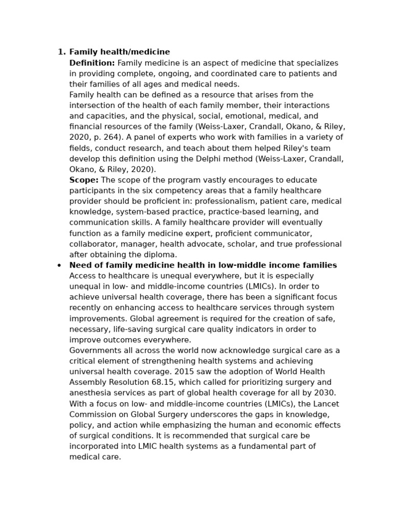 Family Health | PDF