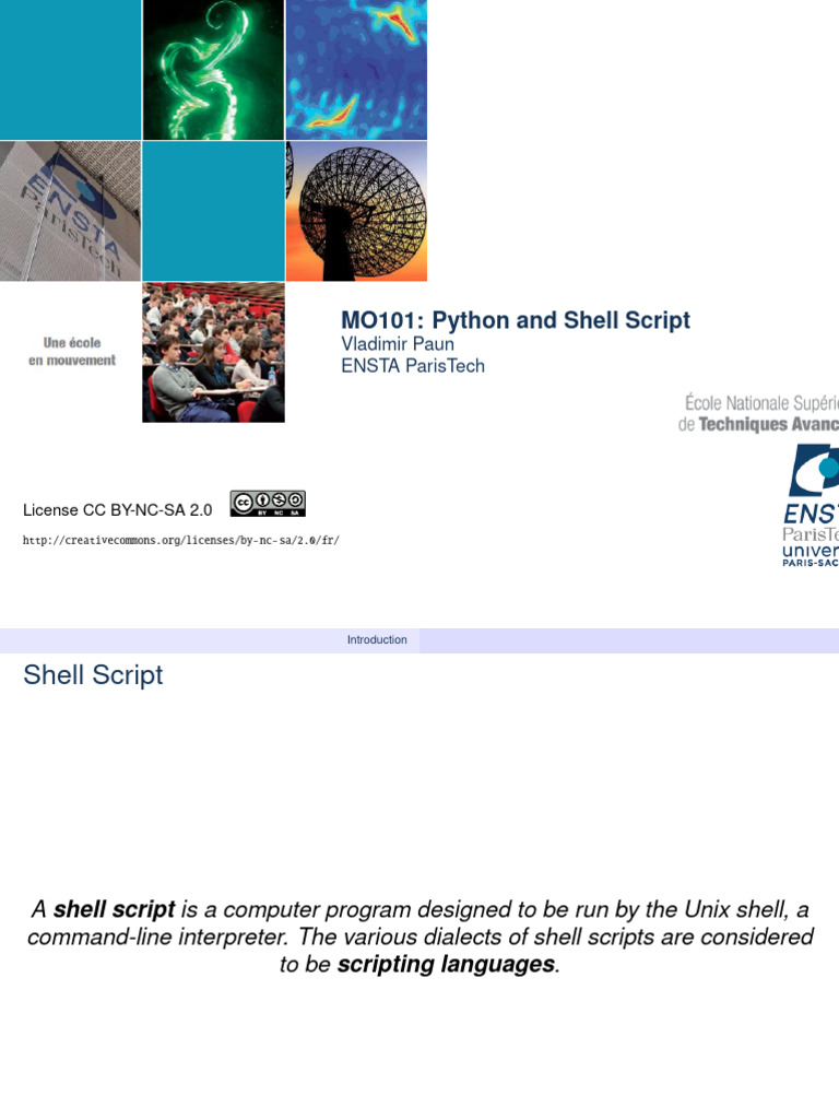 Cours Python Shell | PDF