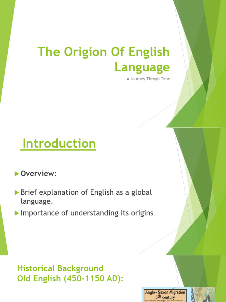 The Origion of English Language | PDF