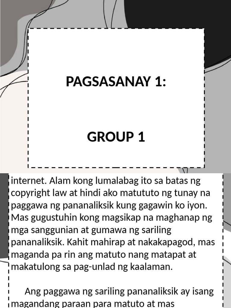 Pagsasanay 1 | PDF