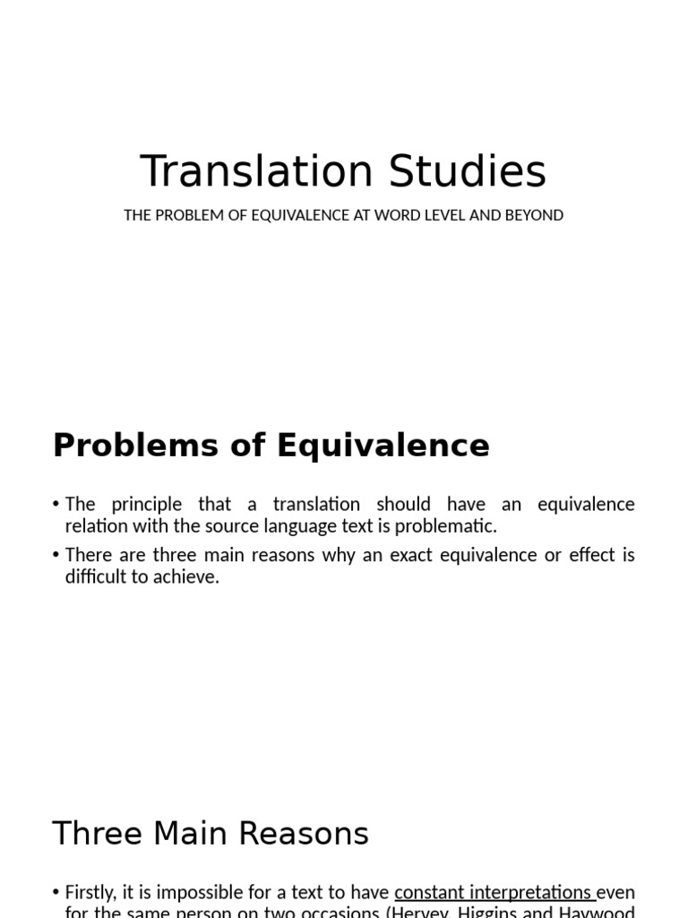 The Problem of Equivalence | PDF