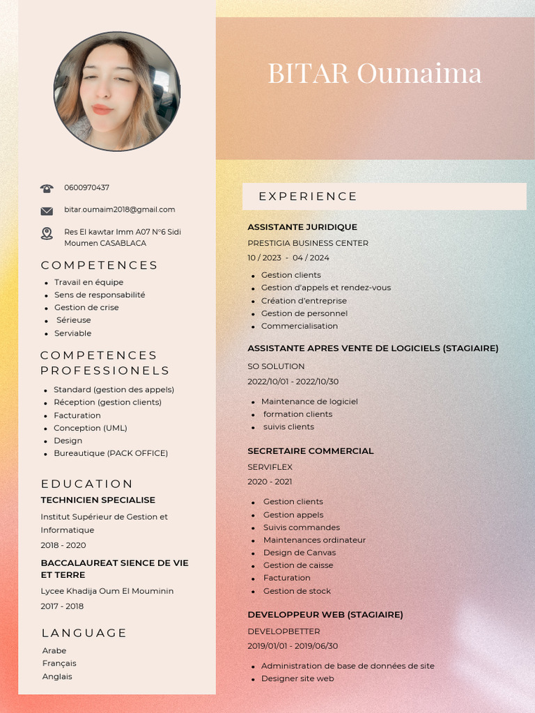 Pink and Gray Aesthetic Business CV Resume | PDF