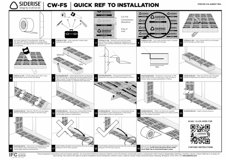 Siderise-CW-Quick-Ref-Instructions-v2.04 | PDF