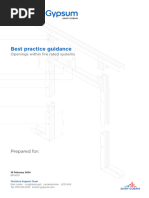 British Gypsum Deflection Head Detail | PDF | Drywall