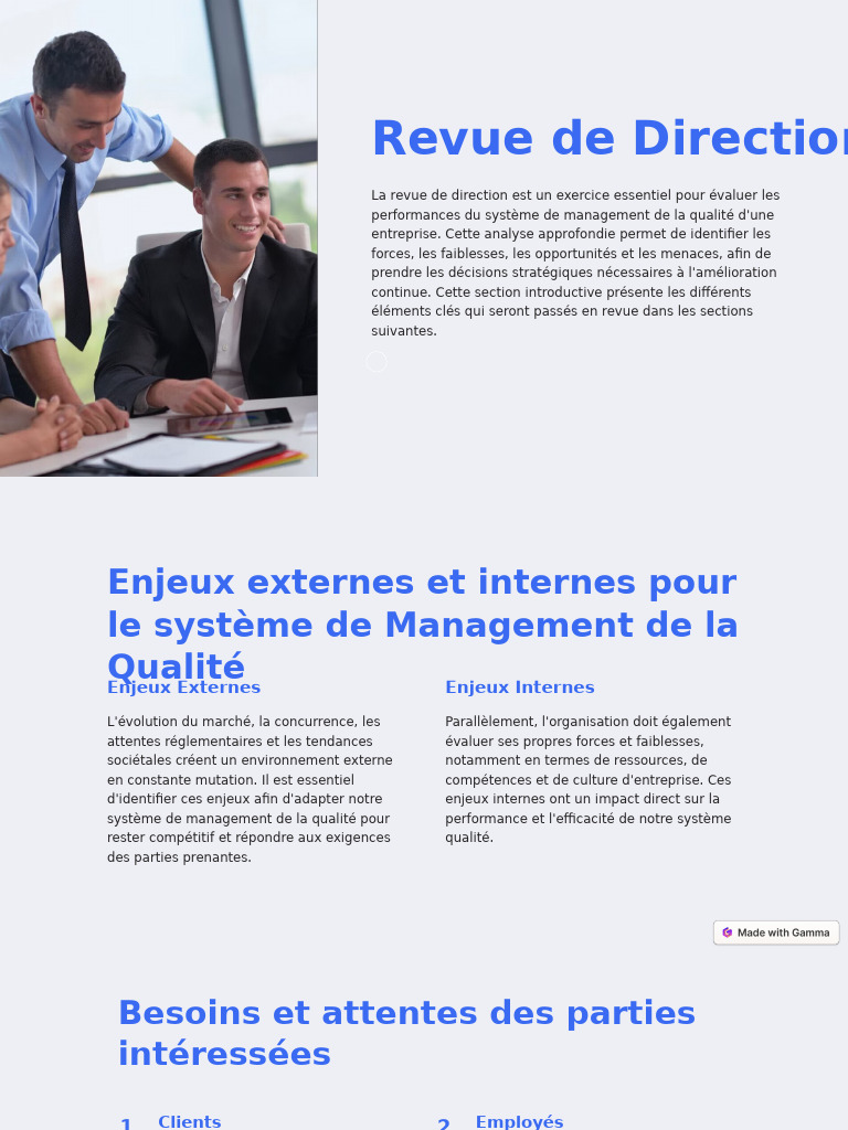Revue de Direction | PDF