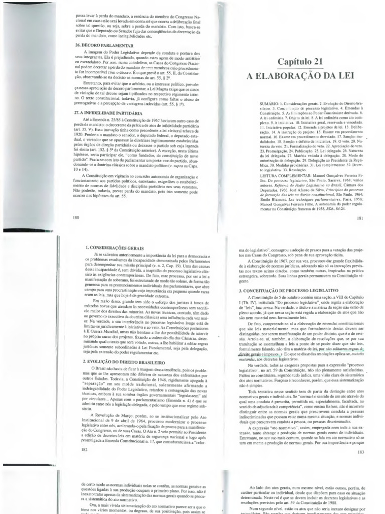 Cap 21 - MGFF - A Elaboração Da Lei | PDF