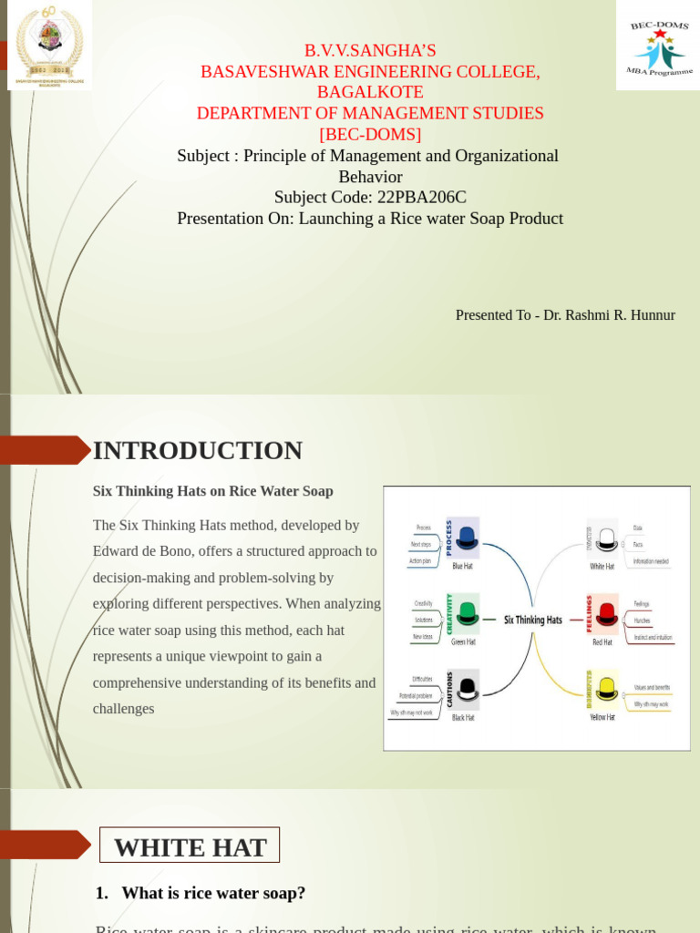 6 Thinking Hats | PDF | Skin Care | Brand