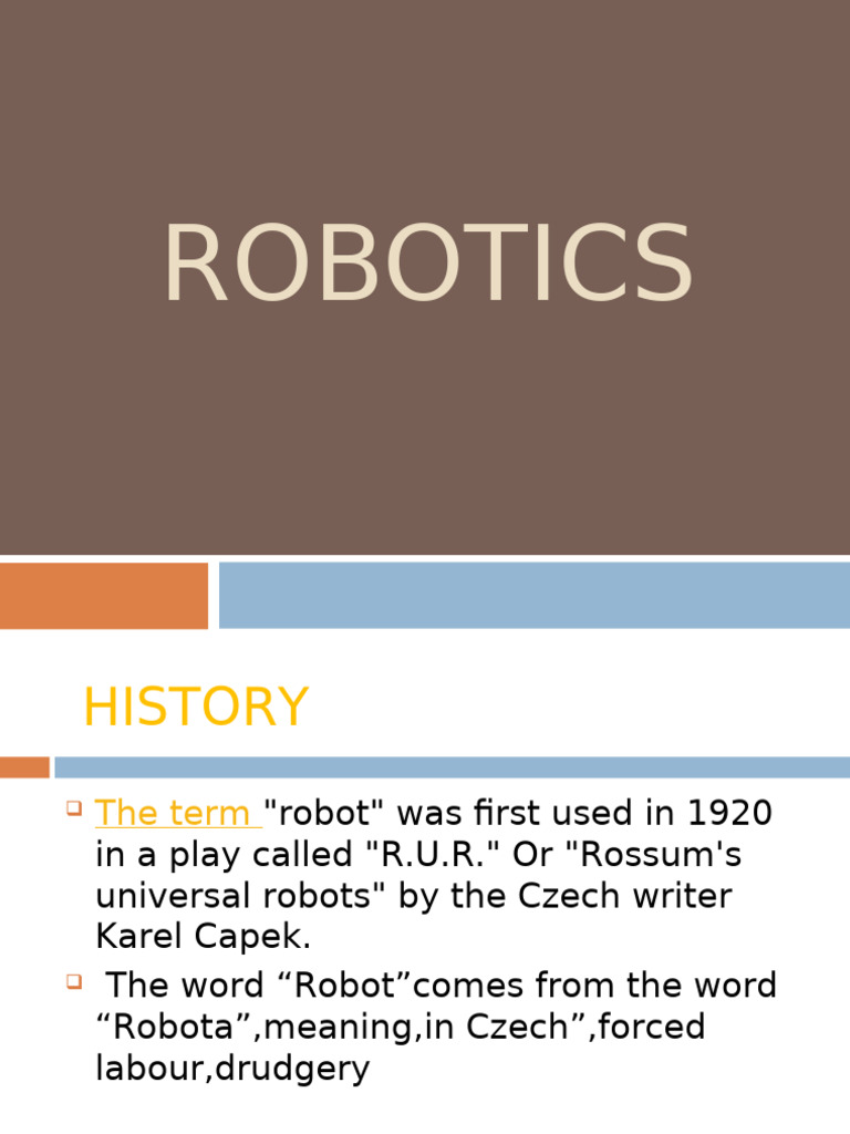 Robotics Introduction | PDF