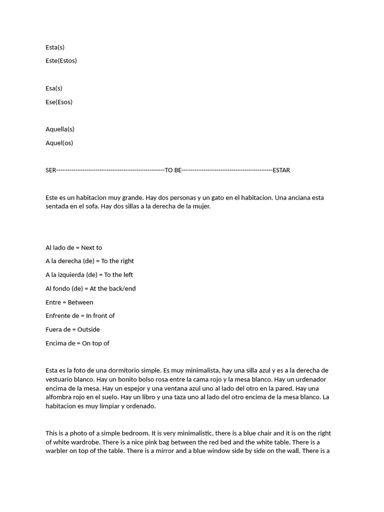 Spanish Lecture Notes | PDF