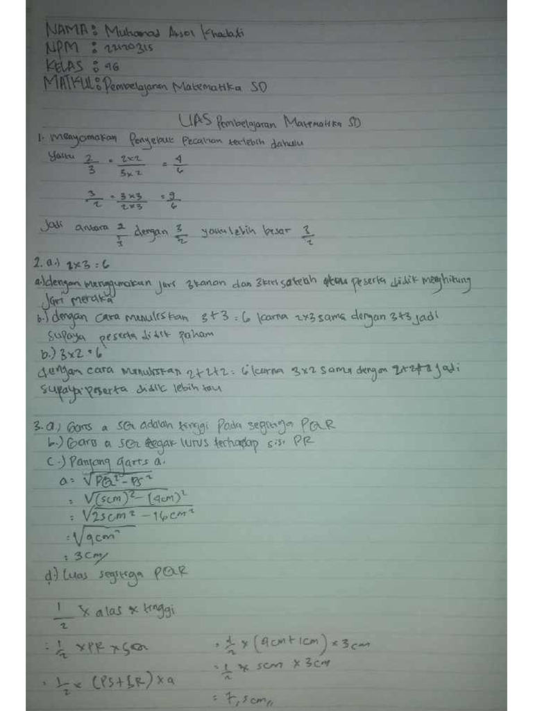 UAS MATEMATIKA AKSOL KHADAFI 22120315 4g-Dikompresi | PDF