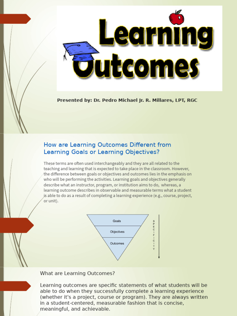 Content - To - Learning - Outcomes | PDF