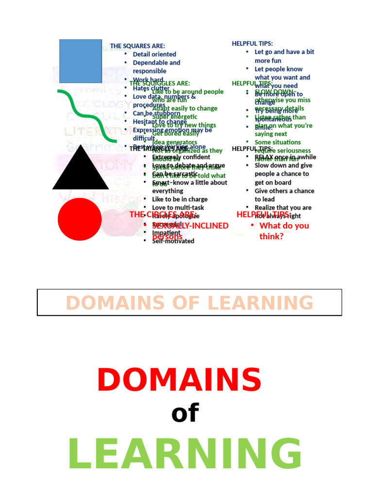 Vii. - Domains - of - Learning | PDF