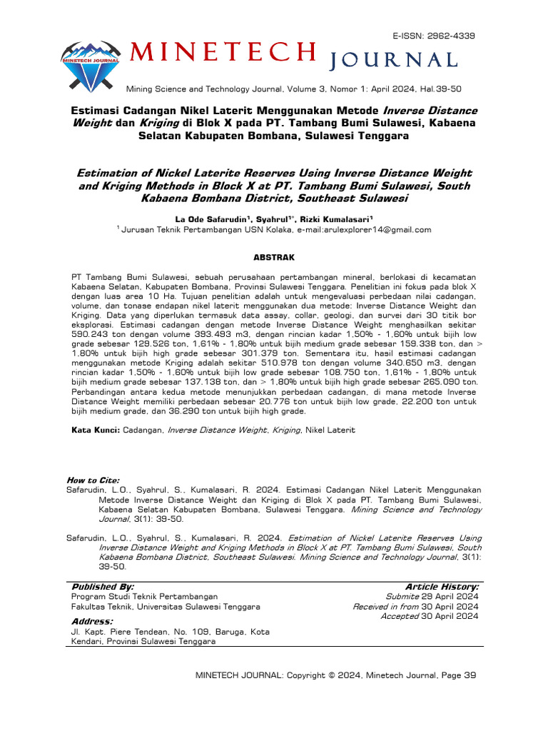 601-Article Text-2184-1-10-20240501 pantas INDOMINING | PDF