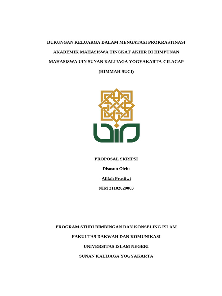 Draft Proposal Skripsii | PDF
