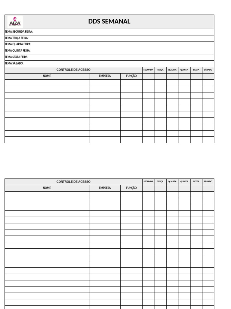 Lista Dds Semanal | PDF