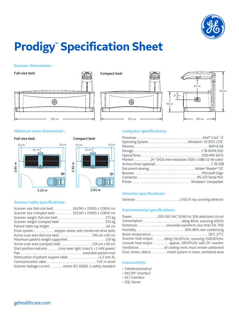 Prodigy Spec Sheet 2023 EU JB00513XE | PDF