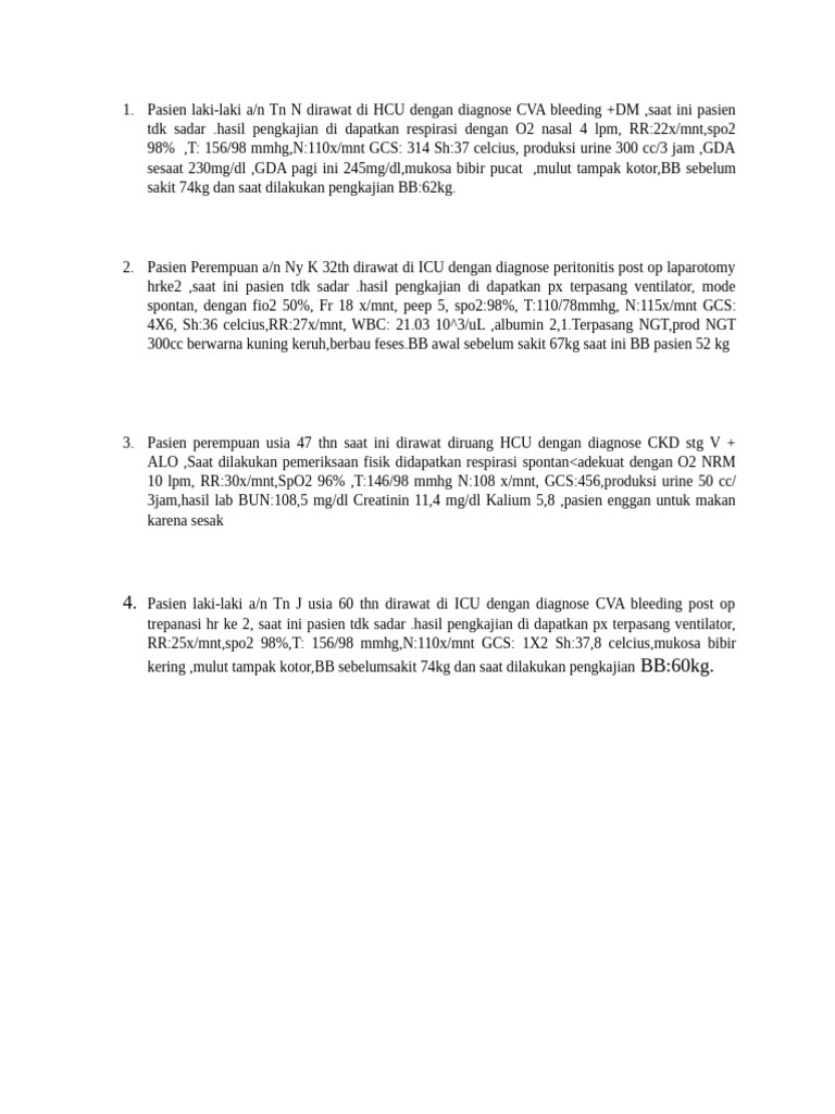 Soal Soal Askep Nutrisi | PDF