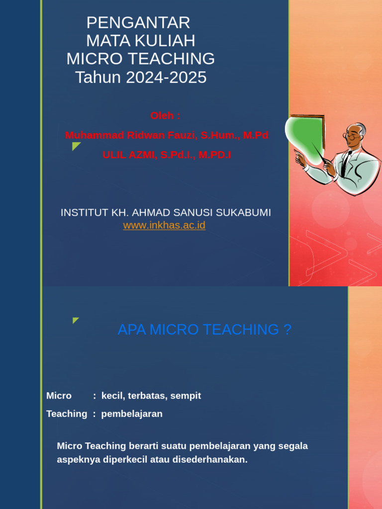Pengantar Micro Teaching (Ridwan) 2024 | PDF
