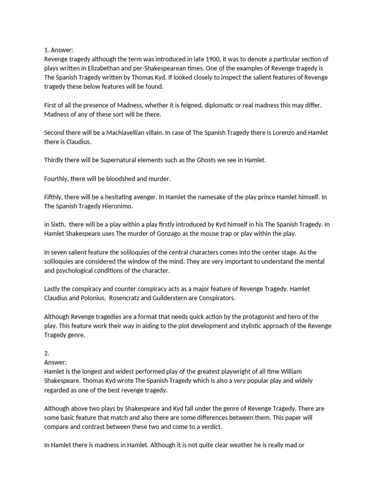 Hamlet Final Answer | PDF