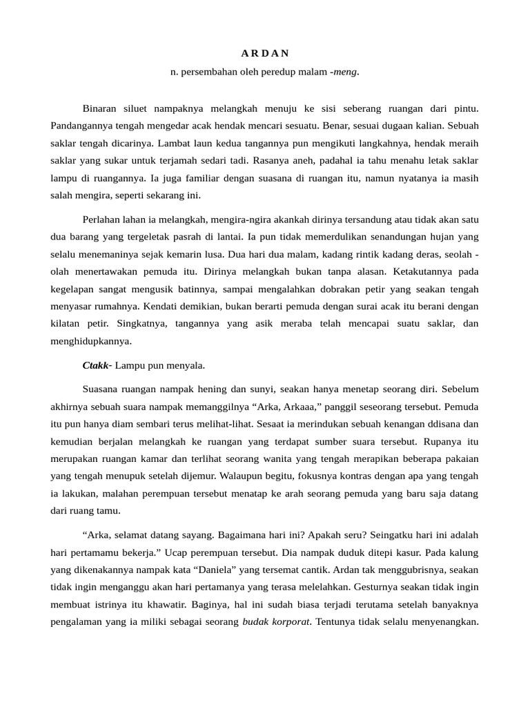 Ardan Cerita | PDF