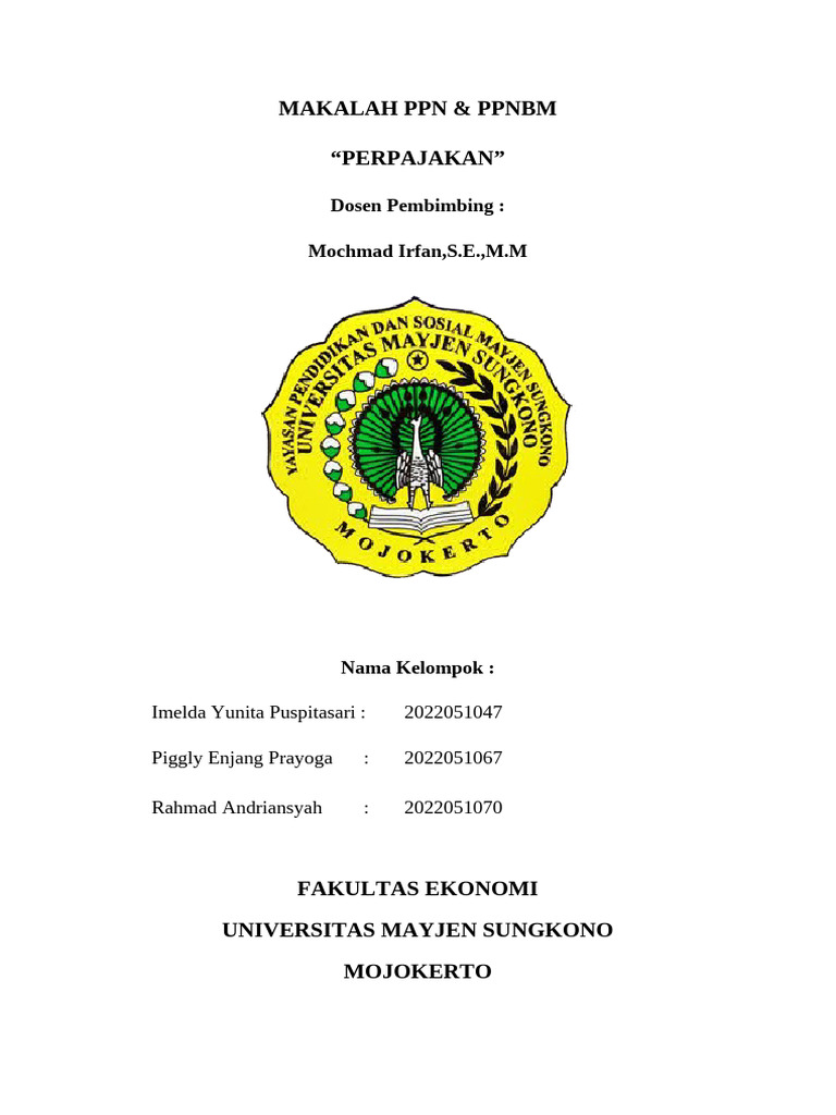 Makalah PPN & PPNBM | PDF