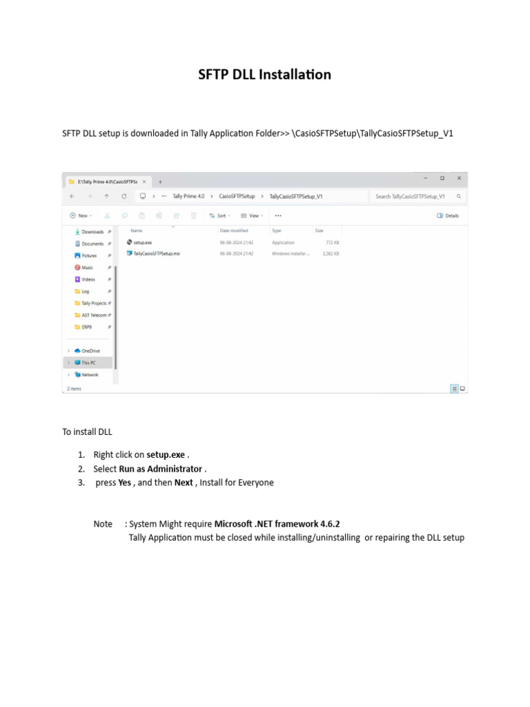 SFTP DLL Installation | PDF