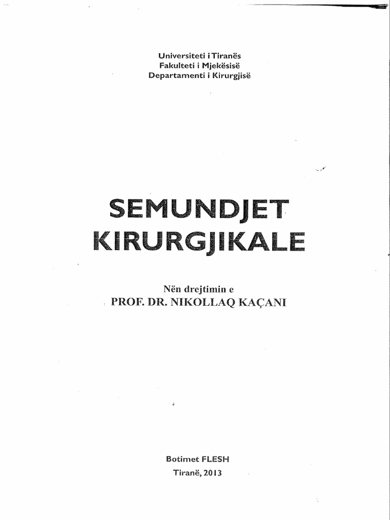 Semundje Kirurgjikale PDF | PDF