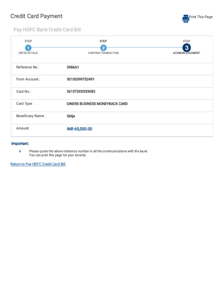 Welcome To HDFC Bank NetBanking | PDF