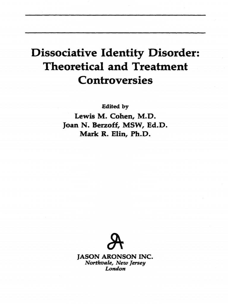 Dissociative Identity Disorder Theoretic | PDF