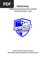 Contoh Proposal Turnamen Sepak Bola | PDF