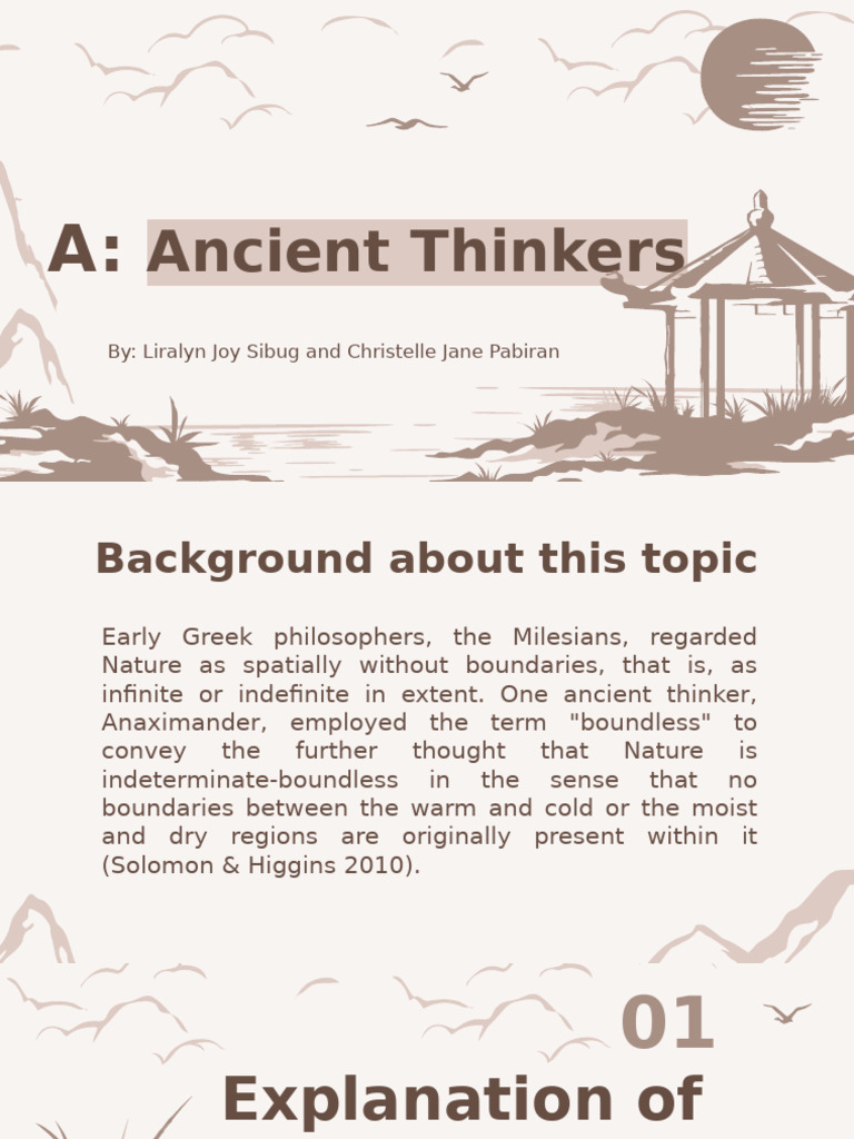 Ancient Thinkers and Modern Thinkers | PDF
