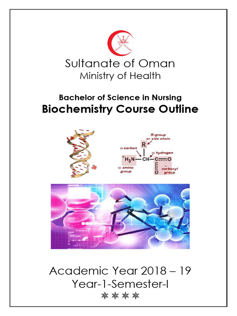 Biochemistry Course Outline 2018-2019 | PDF