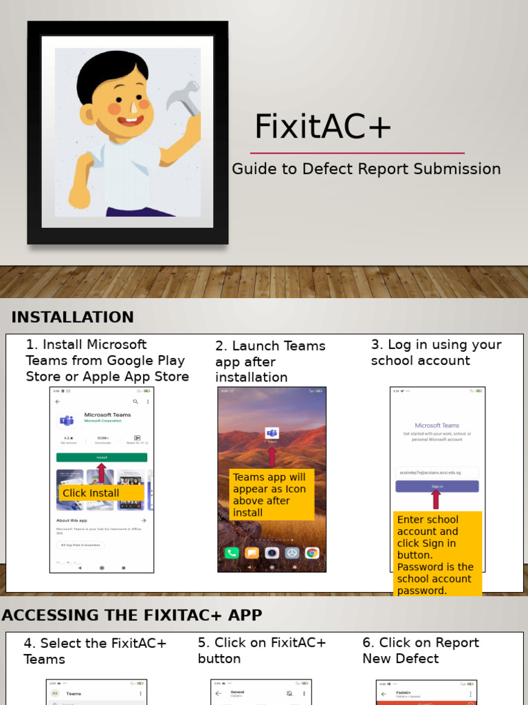 FixitAC+ Defect Report Submission Guide | PDF