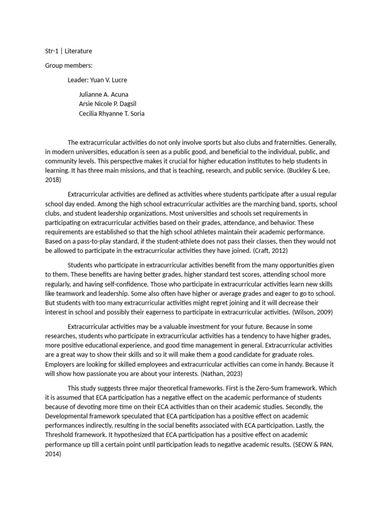 STR 1 Activity Edit | PDF