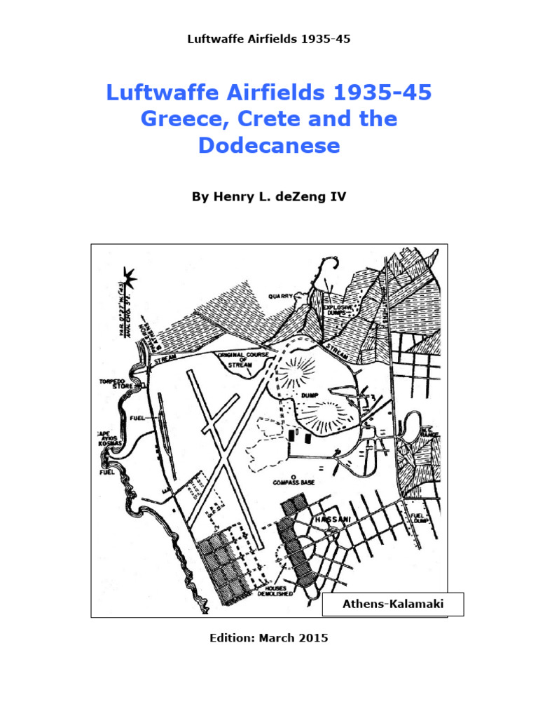 Luftwaffe Airfields 1935-45 Greece, Crete and The Dodecanese | PDF