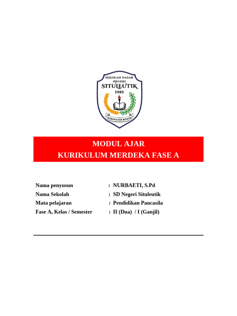 Modul Ajar PKN 2 | PDF