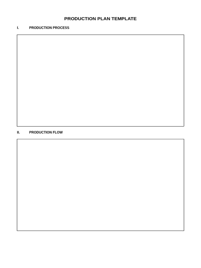 Production Plan Template Overview | PDF | Cost Of Goods Sold | Computers
