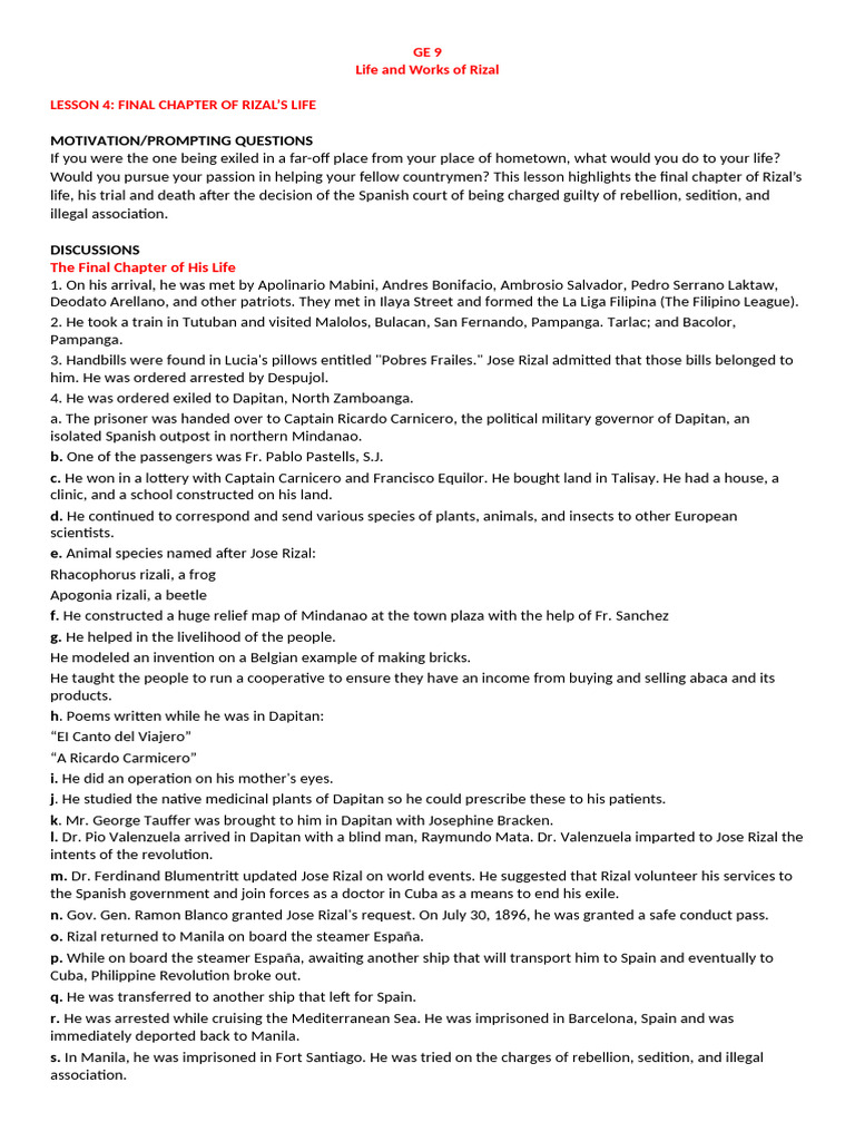 Lesson 4 Hand Out | PDF