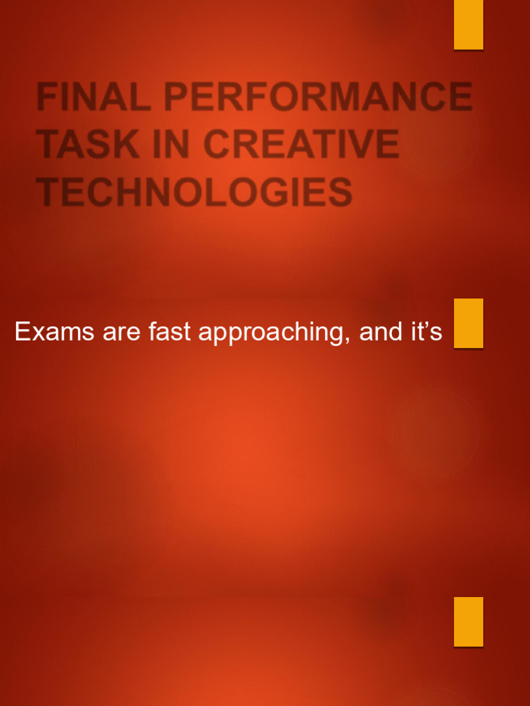 Final Performance Task in Creative Technologies | PDF