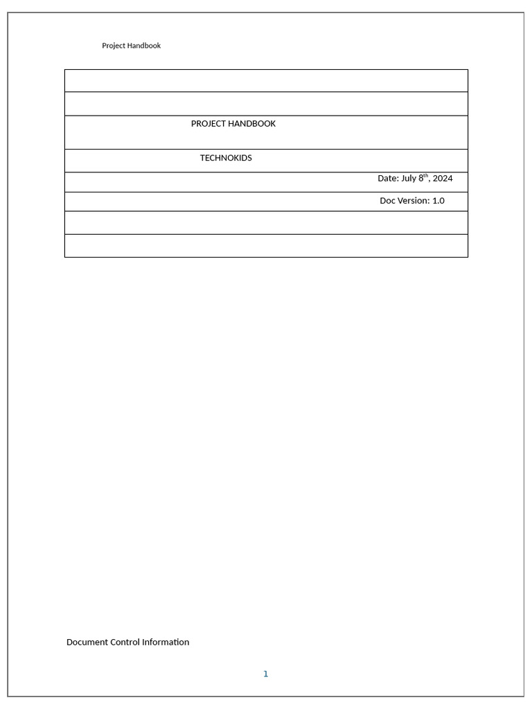 Technokids Handbook | PDF